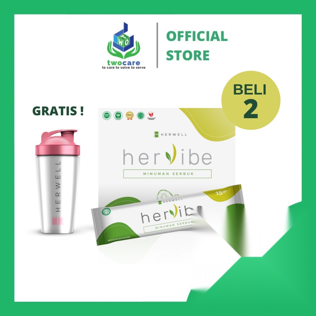 Herwell HER WELL Hervibe HER VIBE 16 sachet - Minuman Fiber Herbal Detox Penurun Berat Badan ...
