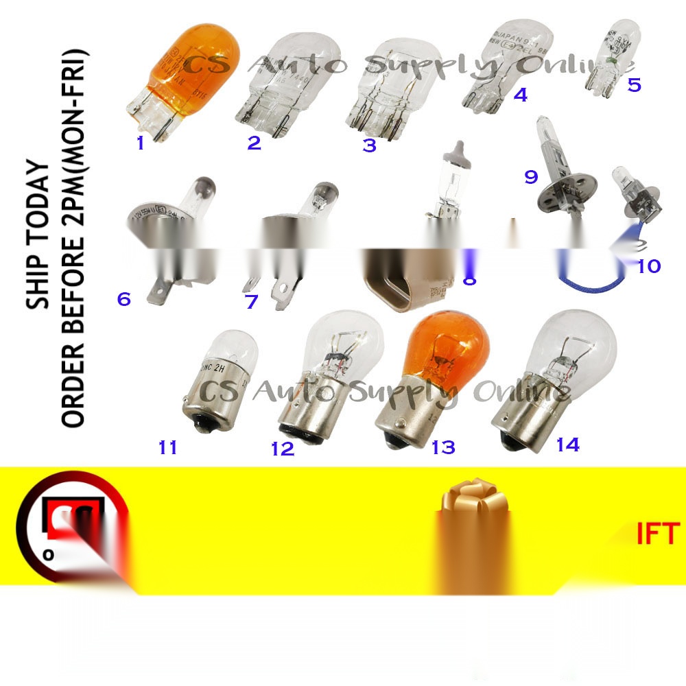 CS KOITO Narva Bulb 12V T20 T15 T16 T10 HB4 H8 H7 H4 H3 H1 P21W P21/5W ...