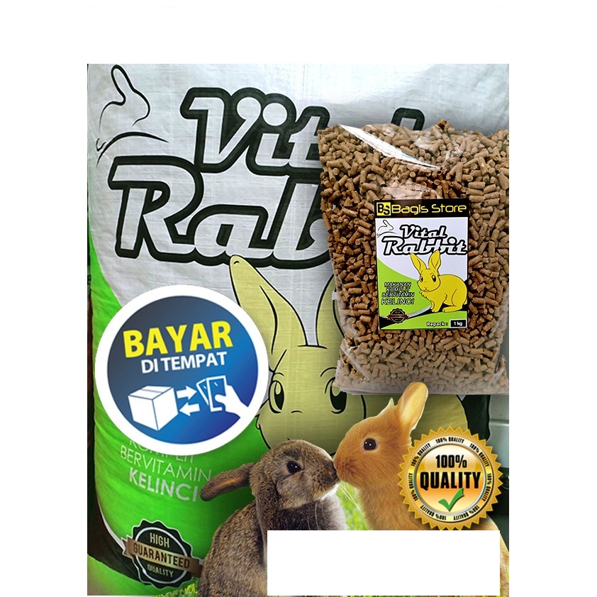 MAKANAN KELINCI VITAL RABBIT ORIGINAL 1,5KG - BAGIS STORE | Lazada ...