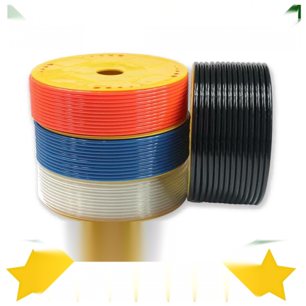 SELANG PU 4 X 6MM 1 ROLL 200 METER PNEUMATIC POLYURETHANE HIDROLIK HOSE ...