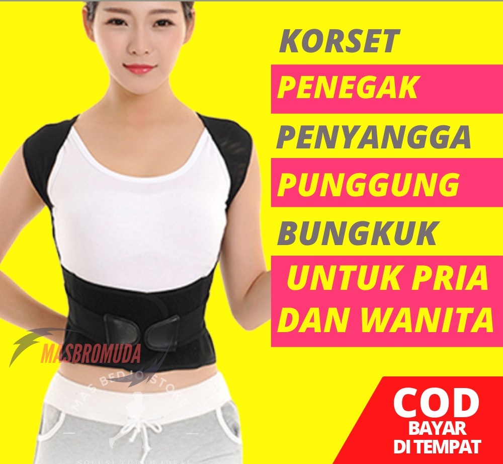 KORSET PENYANGGA PUNGUNG PENEGAK PUNGUNG BADAN BUNGKUK HOT SHAPER ...