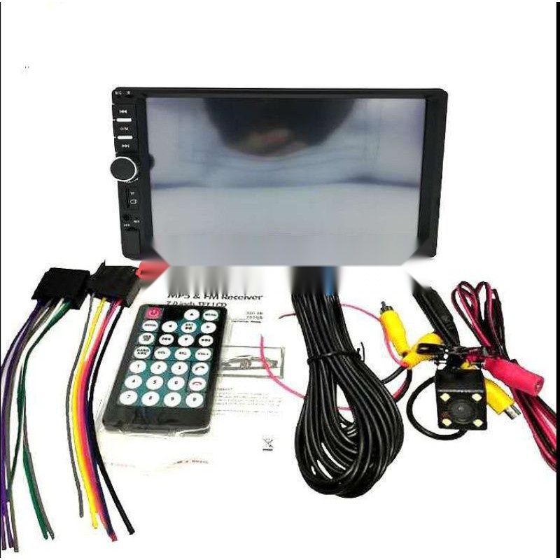 7018B CAR PLAYER MP5 REVERSE CAMERA DOUBLE DIN 7" HD RADIO TV KERETA ...