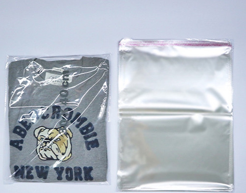 OPP Plastic Bag for Clothes and Packaging Transparent With Adhesive ...