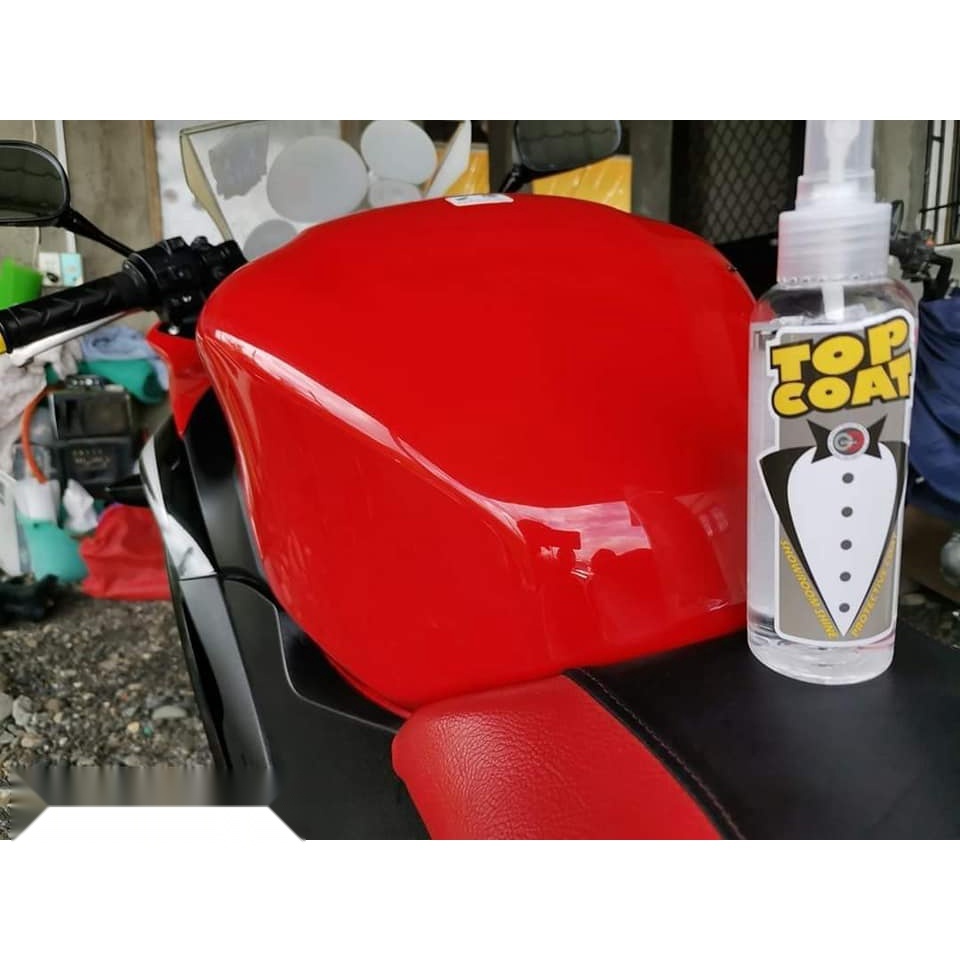 TOP COAT GLOSSY/MATTE/SURFACE for motorcycle car appliances 150ml ...