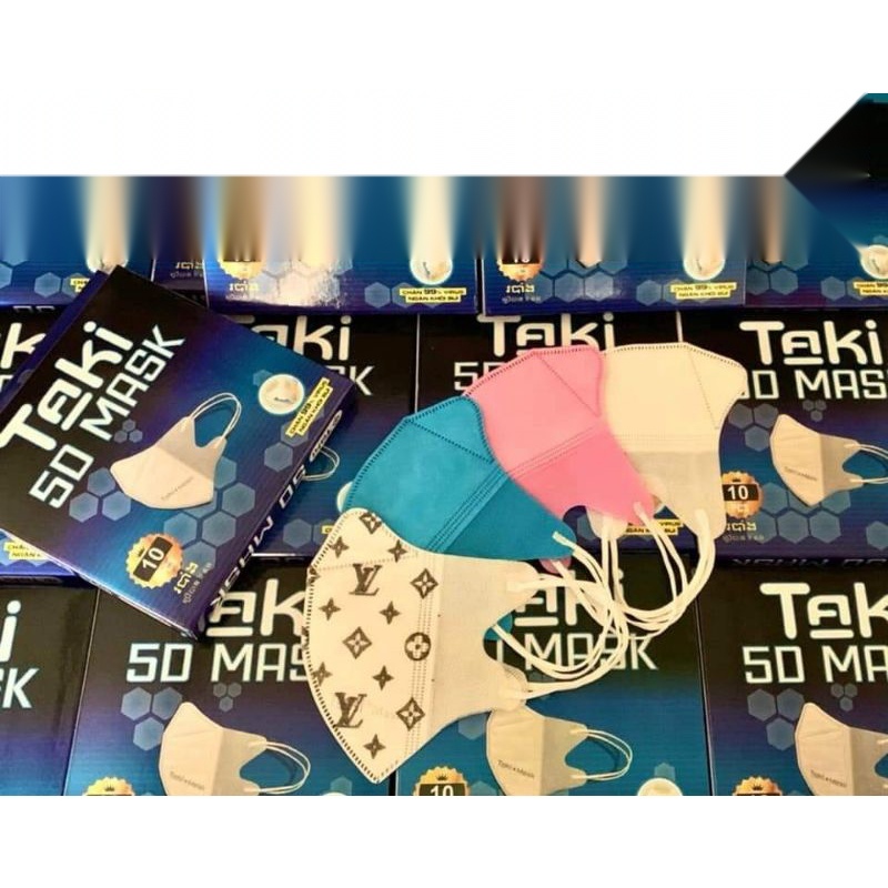 Hộp 10 Chiếc Khẩu Trang Y Tế 5D Mask Taki | Lazada.vn